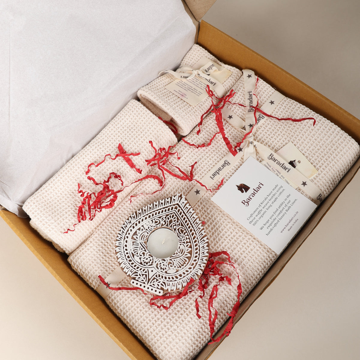 Buy Baradari Organic Cotton Bath Linen Gift Set Online - Our Better Planet