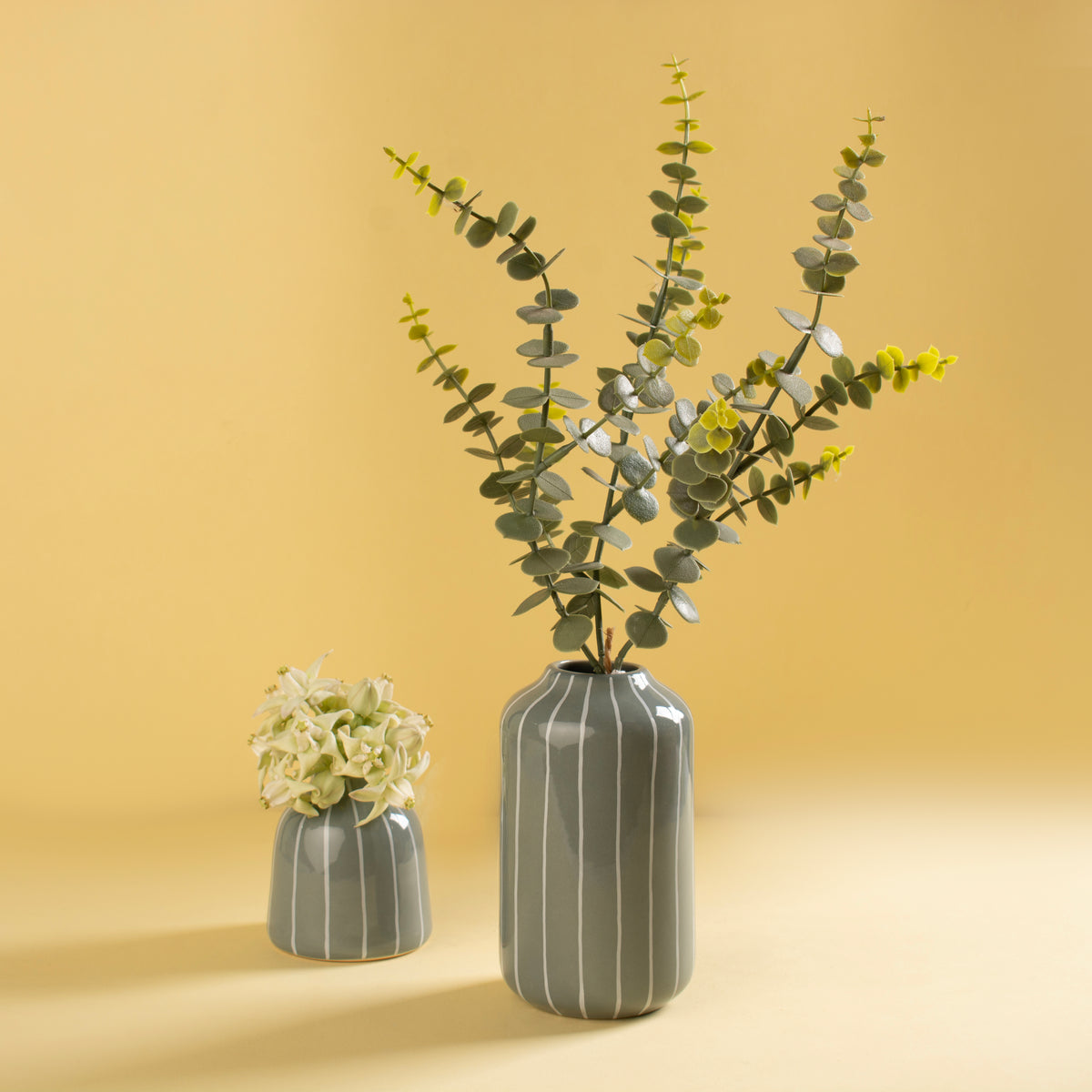 Buy Striped Ceramic Planter Pair Online - Our Better Planet