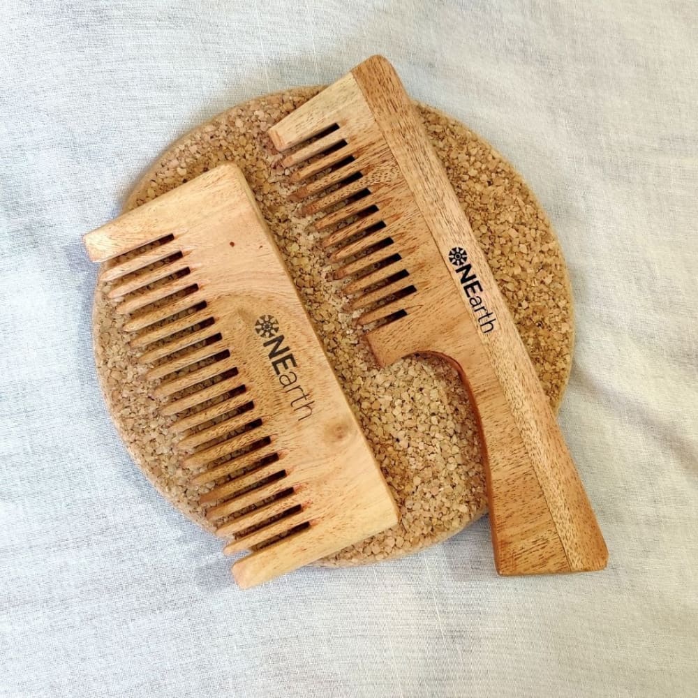 Buy Organic Neem Wood Combs - Pack of 2 Online - Our Better Planet